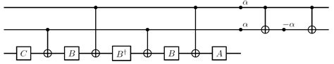 quantum gate how to reduce circuit elements of a decomposed c 2 u