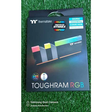 16gb 8gbx2 Ddr4 3600mhz Ram Thermaltake Toughram Rgb Shopee Thailand