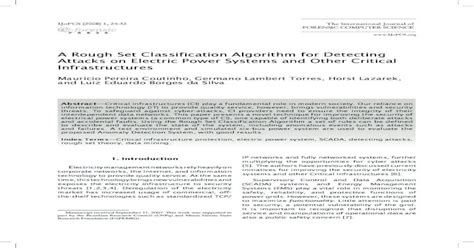 Pdf A Rough Set Classification Algorithm For Detecting Attacks