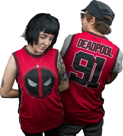 Deadpool Basketball Jersey Marvel Jersey Popcultcha