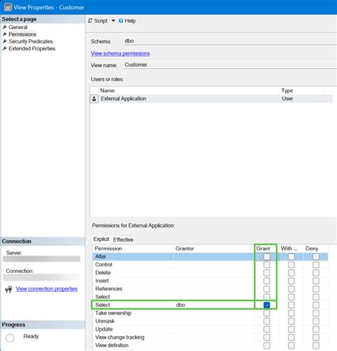 Creating A Read Only Sql Server User Account