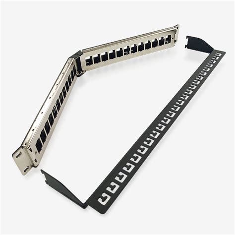 1u 24 Port Utp Angled Blank Patch Panel From China Manufacturer Webitelecomms Structured Cabling