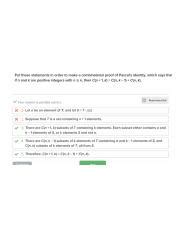 Combinatorial Proof Of Pascal S Identity Png Put These Statements In Order To Make A