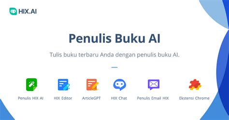 Penulis Buku Ai Gratis Menulis Buku Menggunakan Ai Online Hix Ai