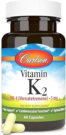 Carlson Vitamin K2 Mk 4 Menatetrenone Vitamin K