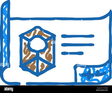 Engineering Drawing Manufacturing Engineer Icon Doodle Illustration