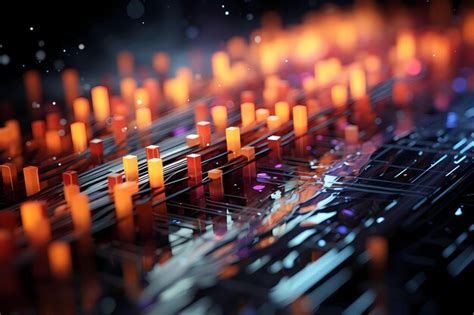 Premium Ai Image Abstract Background Data Processing