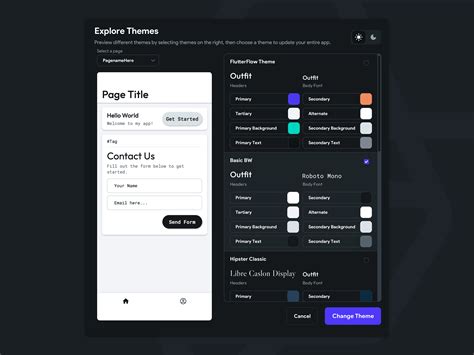 Theme Exploration In Flutterflow By Andrew Daniels On Dribbble