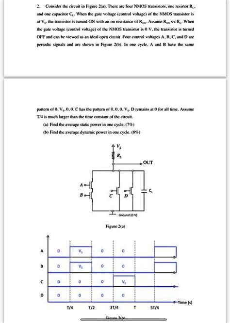 2 Consider The Circuit In Figure 2 A There Are Four Nmos Transistors One Resistor Rl And One