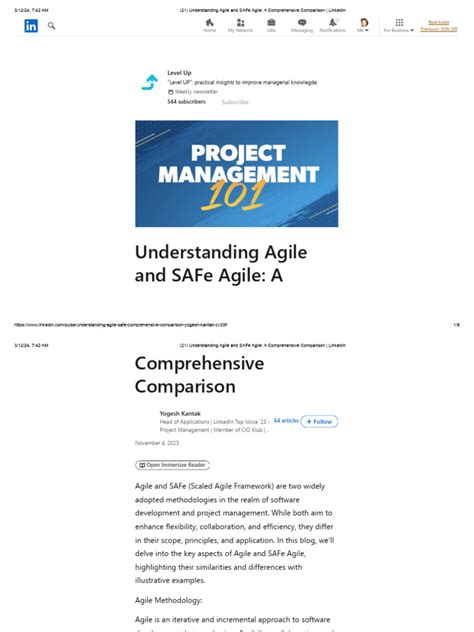 Understanding Agile And Safe Agile A Comprehensive Comparison