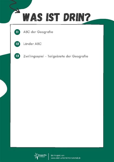 Geografie Deckblatt Für Den Hefter