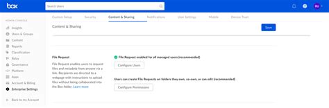 Administering Box File Request Box Support