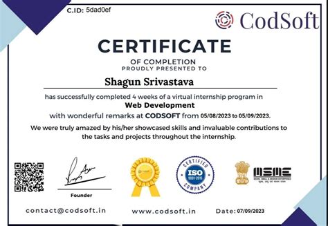 Shagun Srivastava on LinkedIn: #codsoft #cip #internship #webdevelopment #html #css #javascript