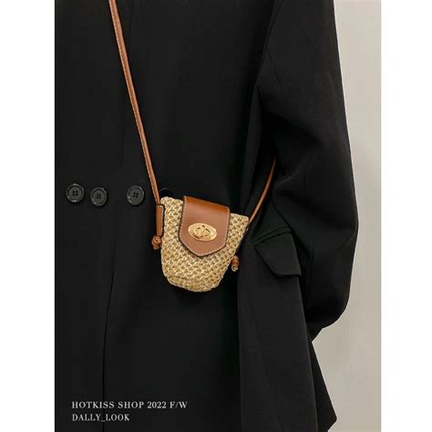 여름 미니 짠 작은 가방 여성 2023 새로운 밀짚 짠 Ins 어깨 메신저 가방 해변 휴가 버킷 가방 Aliexpress