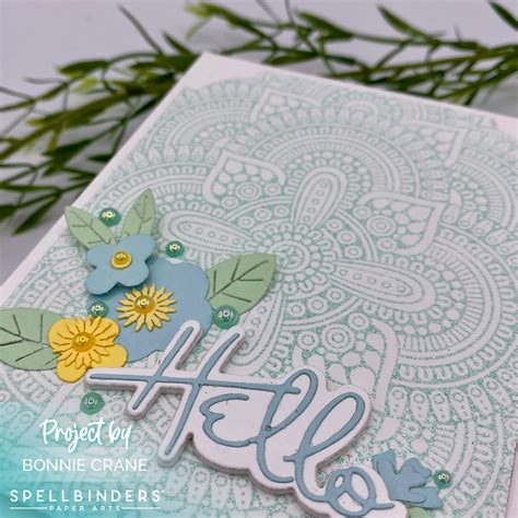 Heat Embossing With Spellbinders Betterpress Plate Of The Month For November