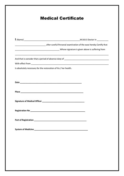 Filled Medical Certificate Sample In Word Pdf Format Artofit