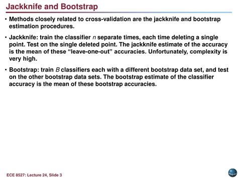 Ppt Objectives Cross Validation Ml And Bayesian Model Comparison Combining Classifiers
