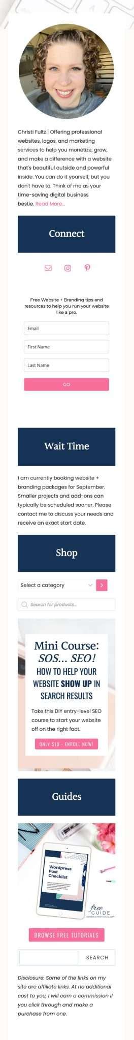 Website Anatomy Header Footer And Sidebars Design By Christi Fultz