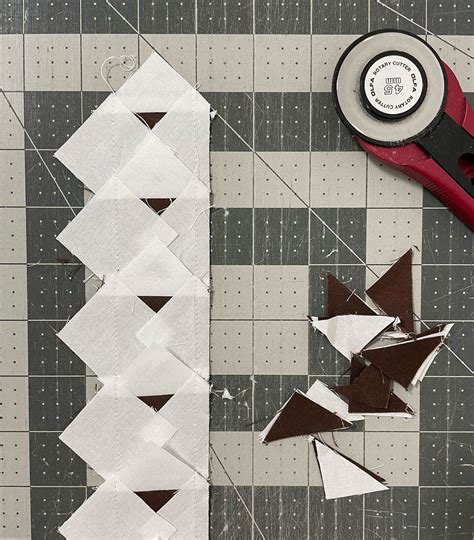 Trim Multiple Stitch And Flip Units At Once