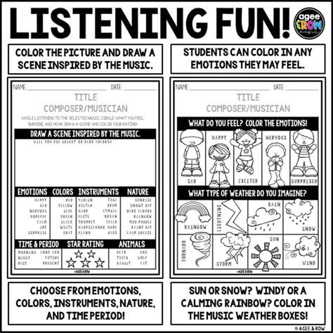 Classical Period Composer Bundle Classical Music Listening Activities