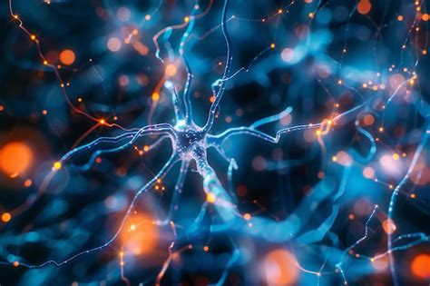 Premium Photo Neuron Network Transmitting Impulses Neural Connections And Electrical Activity