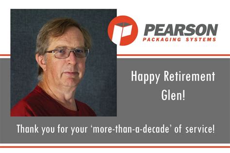 Pearson Packaging Systems On Linkedin Withgratitude Happyretirement