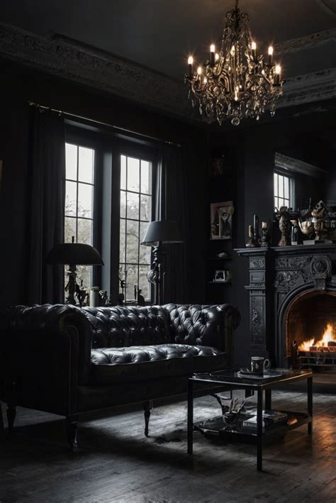 Stunning Goth Living Room Ideas Create Dark Stylish Space