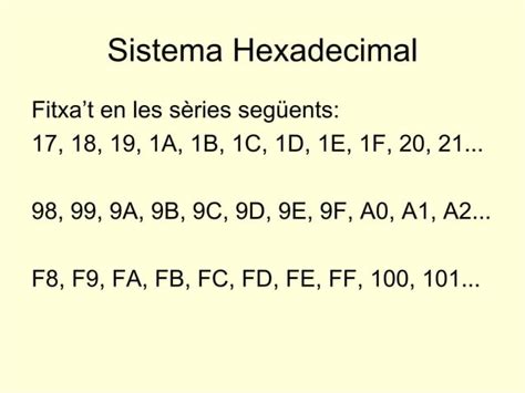 Sistema Hexadecimal Ppt