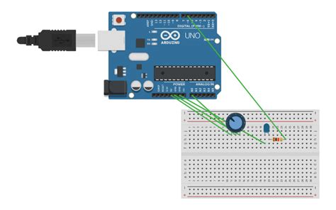 Circuit Design Led Varying Using Potentiometer Tinkercad