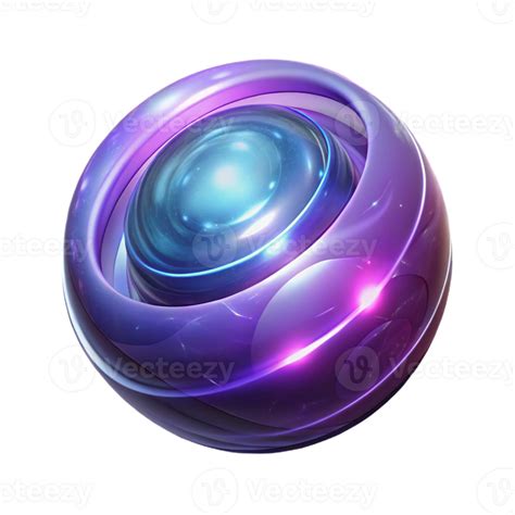 Impressive Classic Purple And Blue 3d Abstract Sphere Genuine 56607295 Png