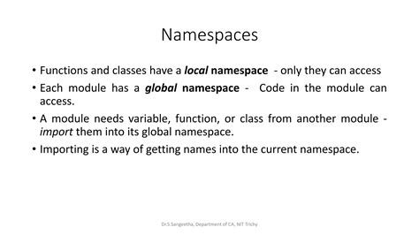 Namespaces Pdf Programming Languages Computing