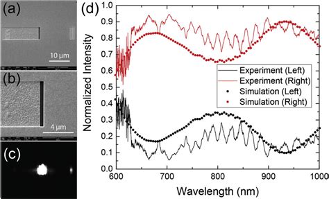 experiment results a sem image of the experimental sample b