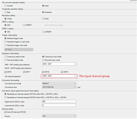 ADC Configuration Forum RL MCU Renesas Engineering Community