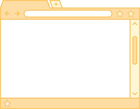 Yellow Cute Ui Browser Cute Web Browser 10975865 Png