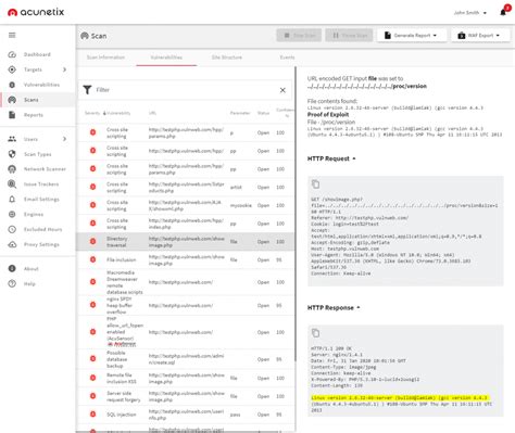 PHP Security Scanner Acunetix
