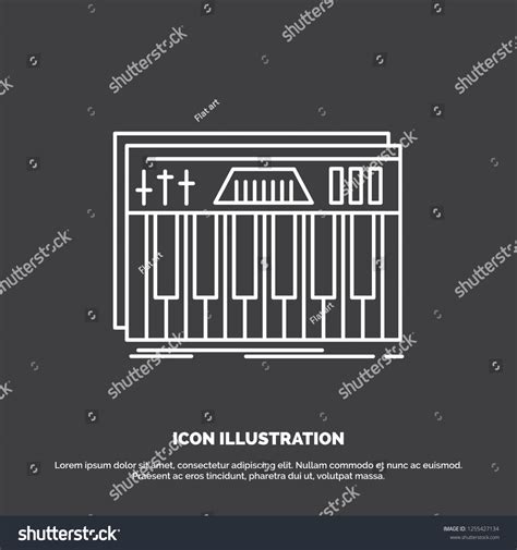 Controller Keyboard Keys Midi Sound Icon Stock Vector Royalty Free