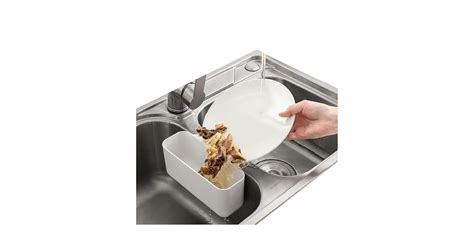 Self Cleaning Sink Drain Basket Suction Cup Sink Corner Rack Self