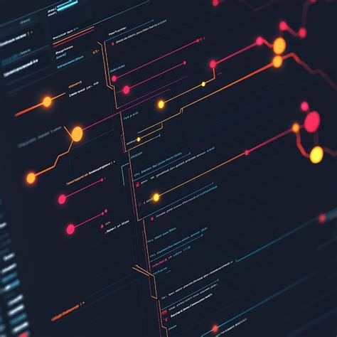 Version Control System Interface With Git Commands And Commit History Premium Ai Generated Image