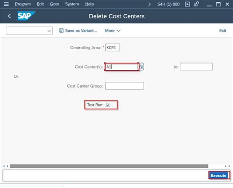 How To Delete Deactivate A Cost Center