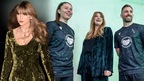 Fashion Designer Who Went Viral When Taylor Swift Wore Her Dress Makes Football Strip Inspired