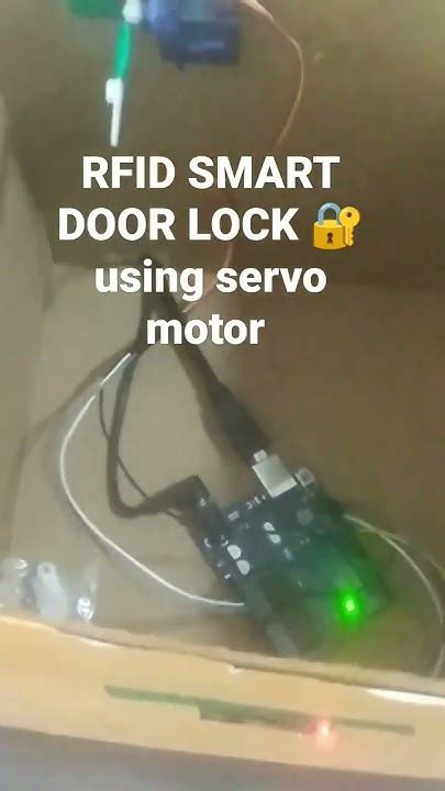 rfid smart door 🚪 lock 🔒 using arduino youtube