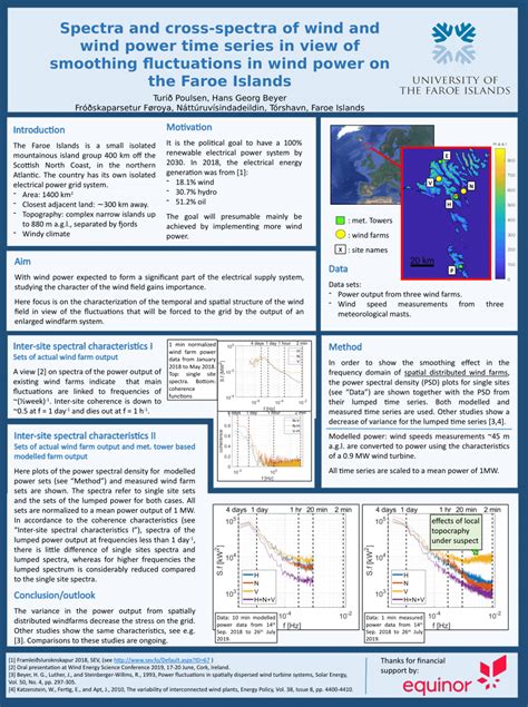Pdf Spectra And Cross Spectra Of Wind And Wind Power Time Series In