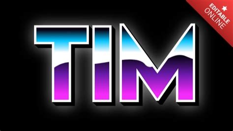 Tim Arcade Text Effect Generator