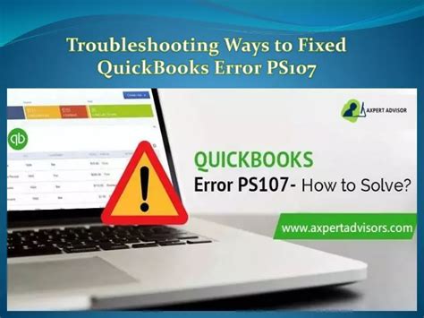 PPT Troubleshooting Ways To Fixed QuickBooks Error PS PowerPoint Presentation ID