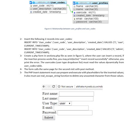Sectiona Php Create User Codes And User Profiles Chegg Com