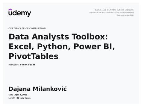 Excited To Share That Ive Completed The “data Analysts Toolbox Excel