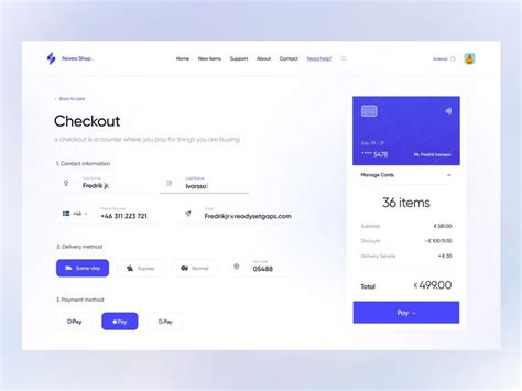 Ecommerce Website Checkout Page