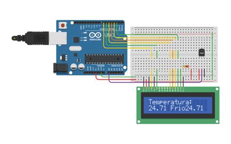 Circuit Design Circuito Con Sensor De Temperatura Tinkercad