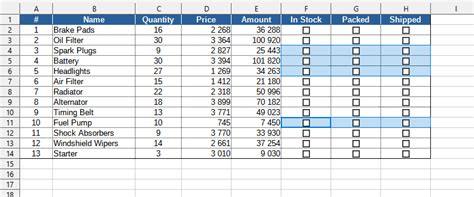 Retirez Les Cases Dans Les Cellules Sélectionnées Utilité Pour Libreoffice Calc