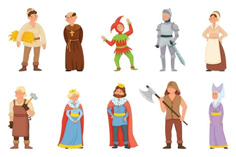 Medieval People Clipart